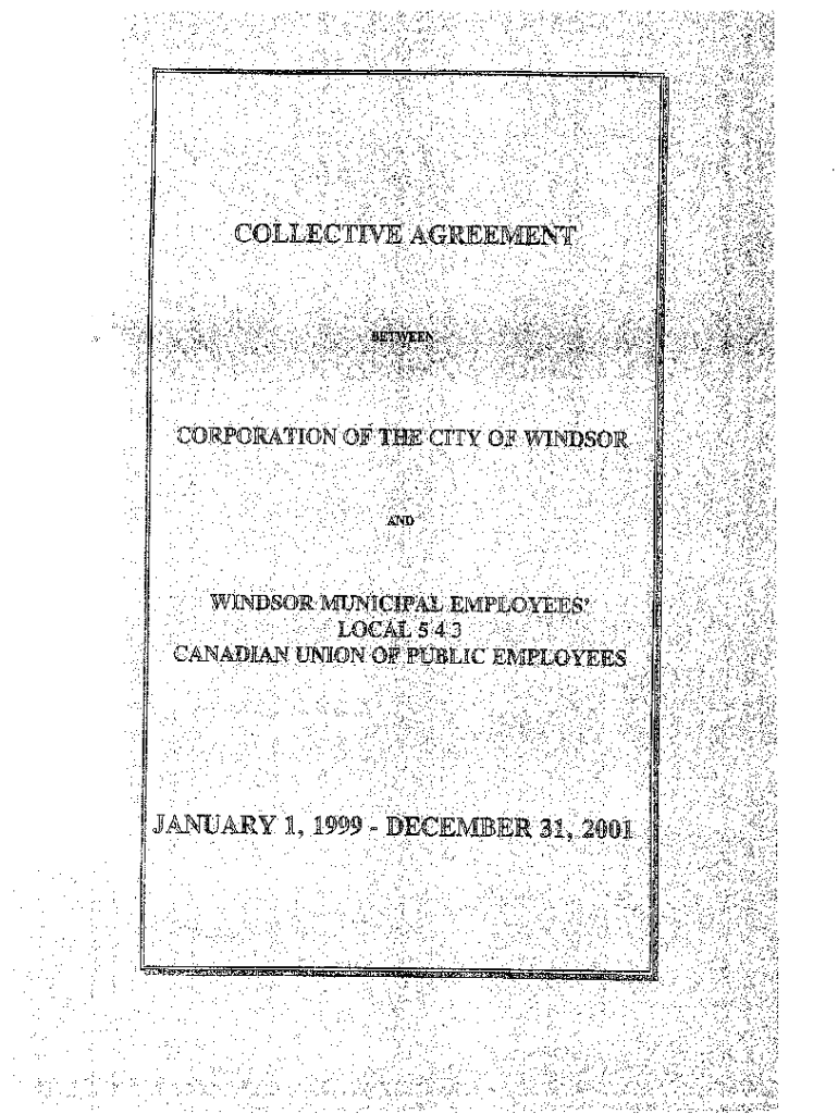 Fillable Online CUPE 543 - CITY OF WINDSOR (INSIDE) Fax Email Print ...