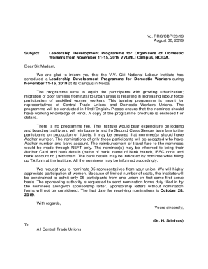 Fillable Online Training Programme on Strengthening Leadership Skills ...