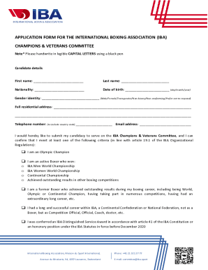 Fillable Online 5.-Application-Form-IBA-Champions-Veterans-Committee-1 ...