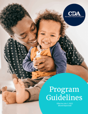 Fillable Online Alternative Payment Program - Child Development ...