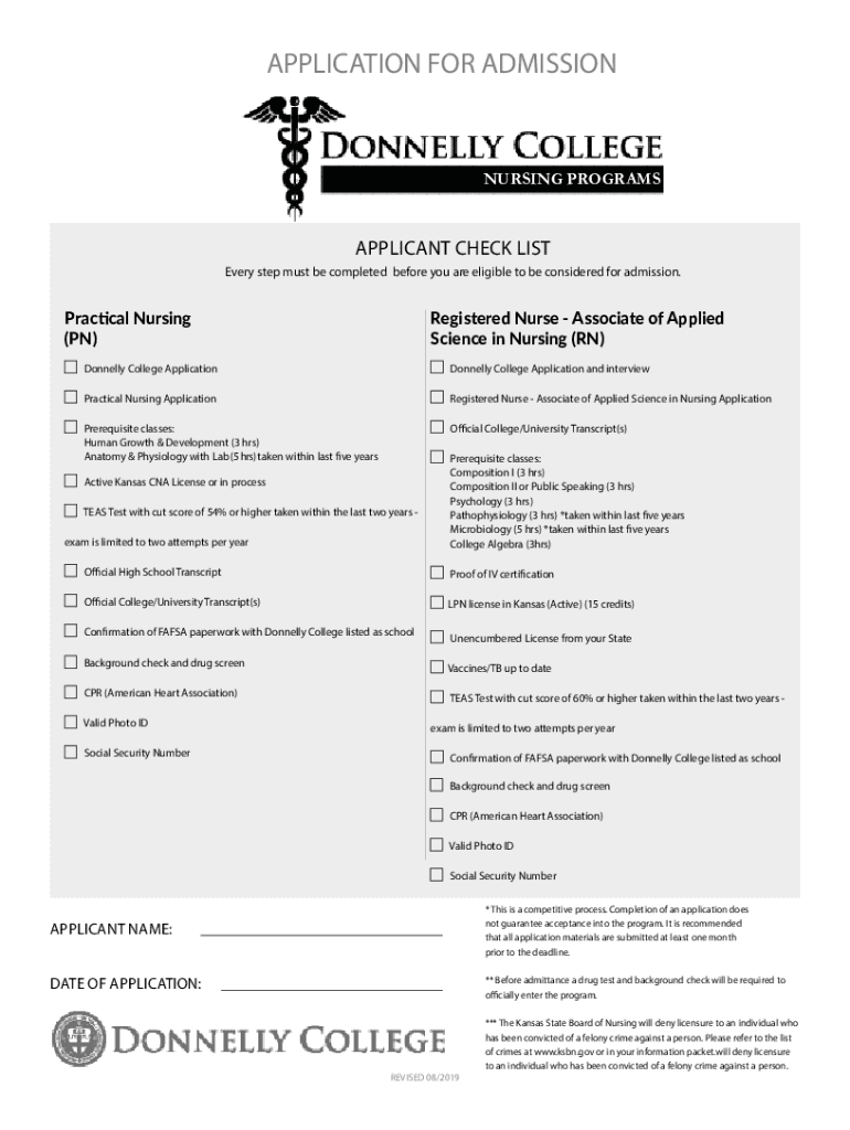Fillable Online Practical Nursing Program Application Packet and Guidelines ... Fax Email Print ...