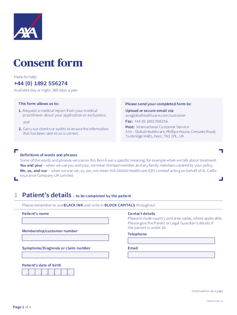 Fillable Online Free Consent Forms (22)Sample - WordPDF - eForms Fax Email Print - pdfFiller