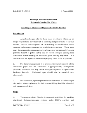 Fillable Online Drainage Services Department - DSD Technical Circulars ...