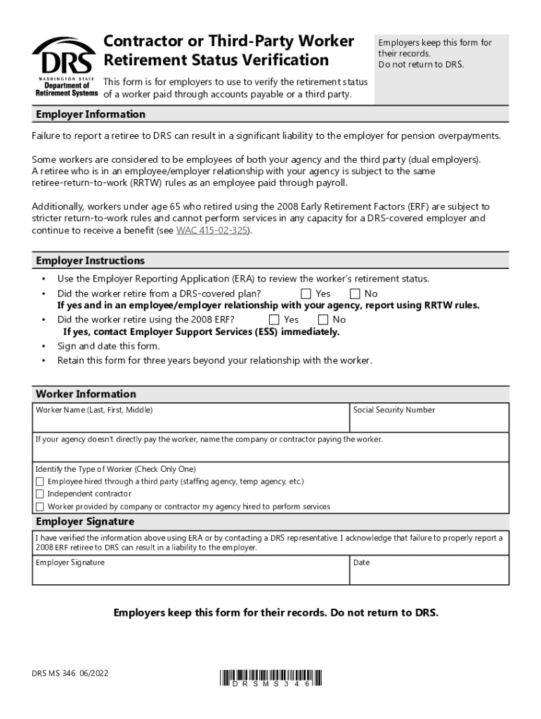 Fillable Online Employer form Contractor or Third-Party Worker ...