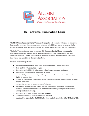 Fillable Online Hall of Fame Mission Statement - Catholic Star Herald ...