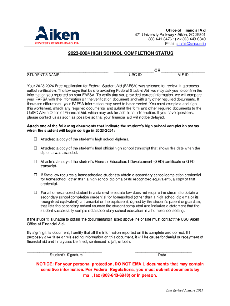 Fillable Online Your 2023-2024 Free Application for Federal Student Aid ...