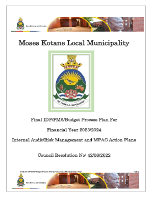 Fillable Online SCHEDULE A - Moses Kotane Local Municipality Fax Email ...