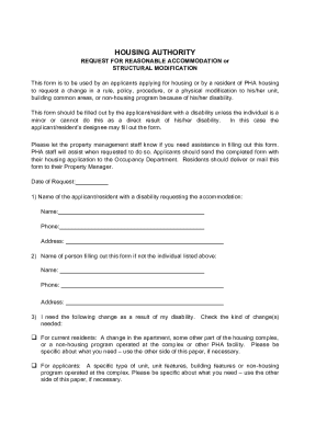 Fillable Online Reasonable Accommodation Request Form. Fax Email Print ...