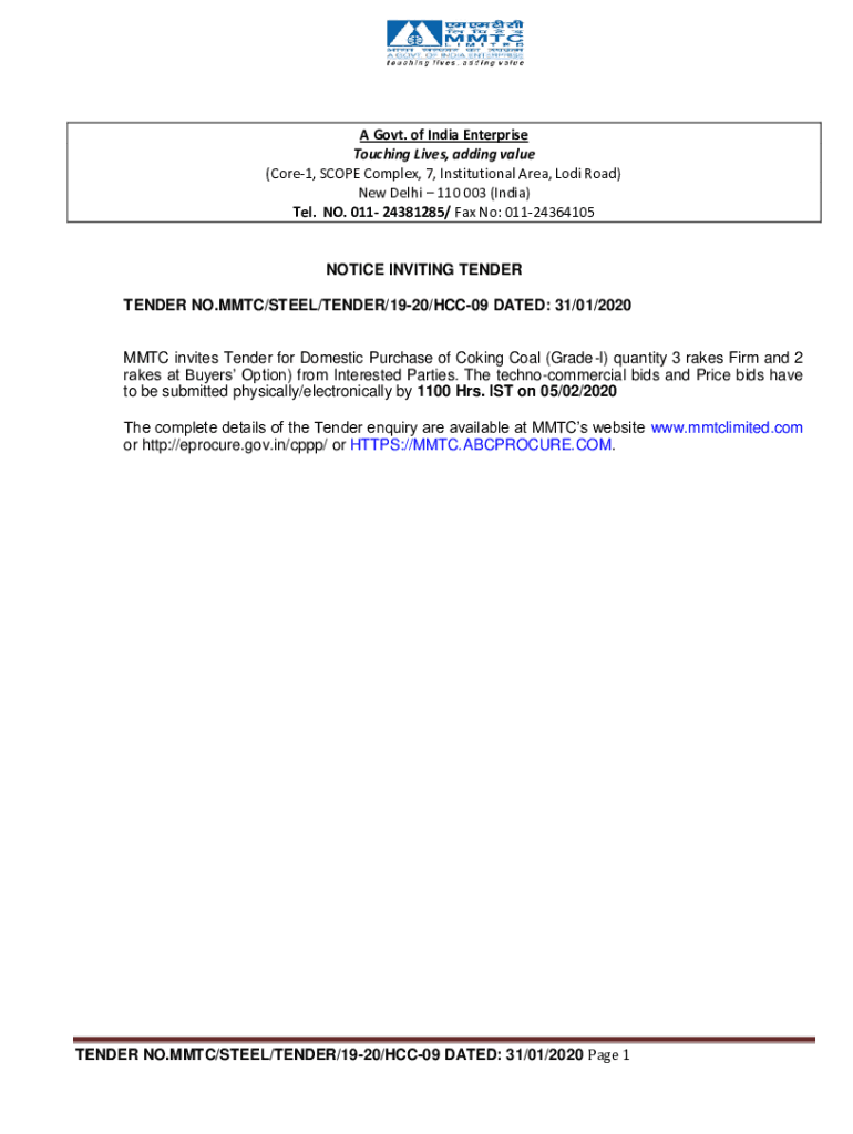 Fillable Online A Govt. of India Enterprise Touching Lives, adding ...