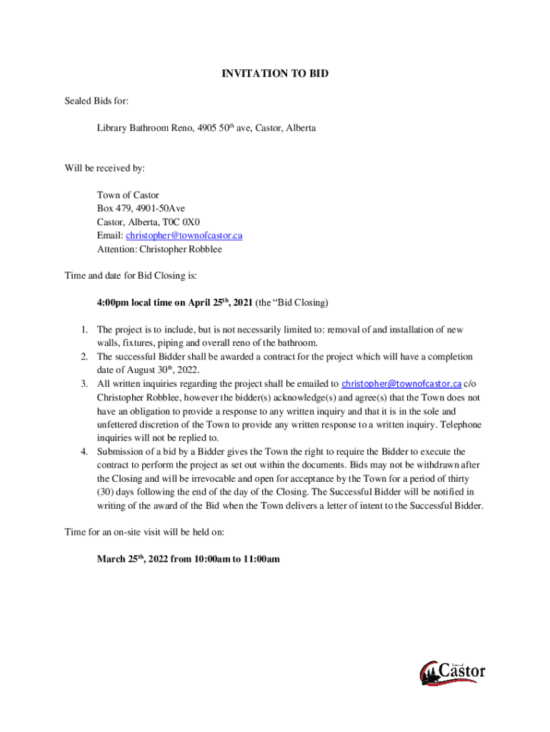 Fillable Online 0901 nccdn A. NOTICE INVITING FORMAL SEALED BIDS Fax Email Print - pdfFiller