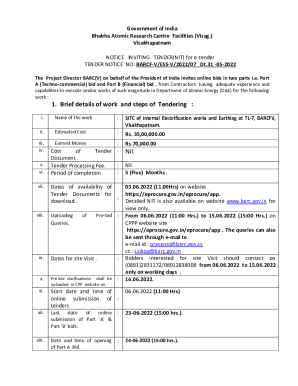 Fillable Online NOTICE INVITING TENDER(NIT) for e-tender Fax Email ...