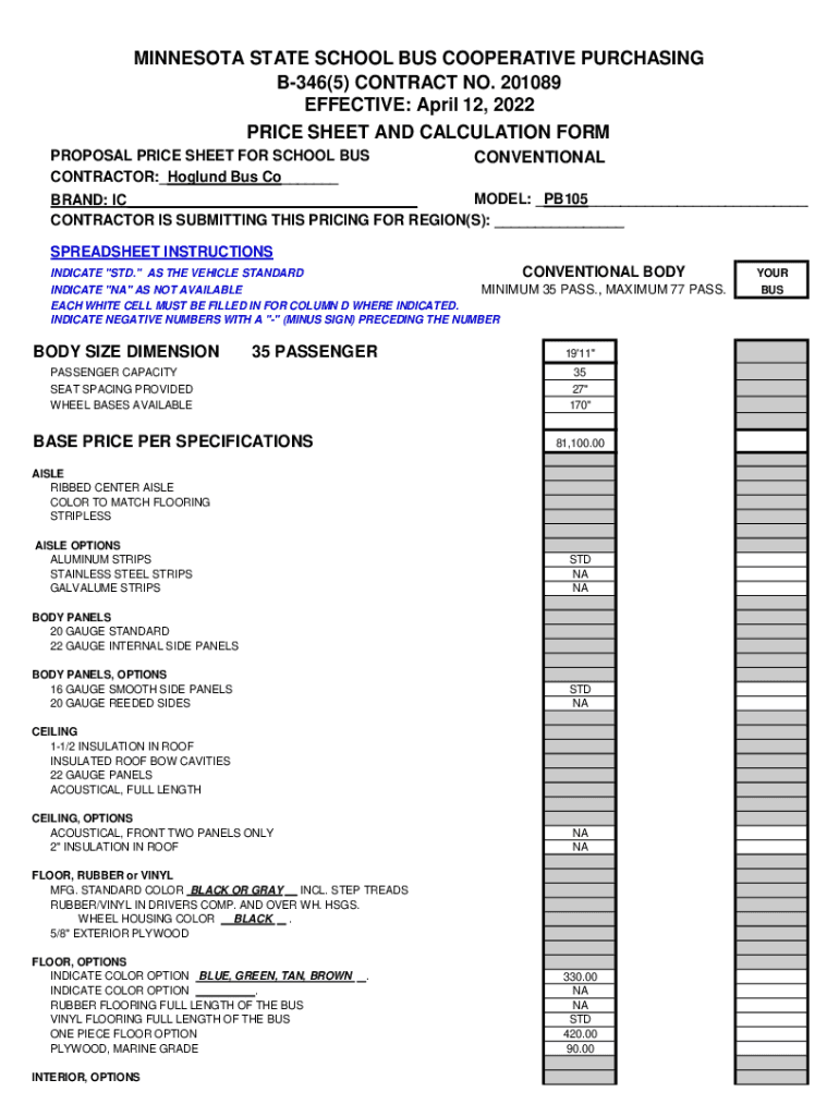 Fillable Online REQUEST FOR PROPOSAL FOR SCHOOL BUSES AND ... Fax Email ...