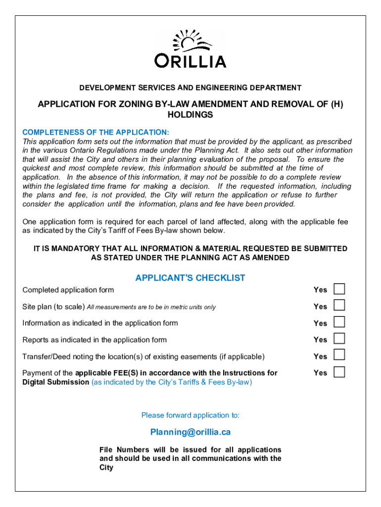 Fillable Online Official Plan and/or Zoning By-law Amendment Application ... Fax Email Print ...