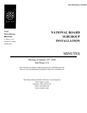 Fillable Online NATIONAL BOARD INSPECTION CODE COMMITTEE Fax Email ...