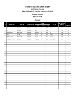 Fillable Online Attendee List Conversion Template.xls Fax Email Print ...