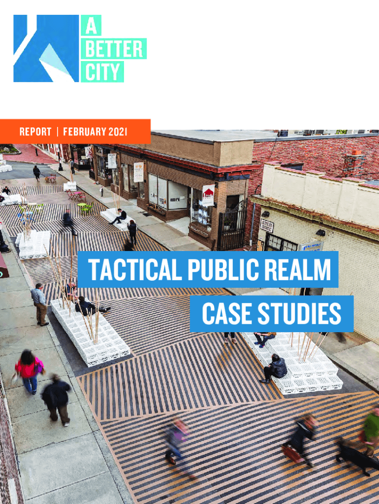 Fillable Online CASE STUDIES TACTICAL PUBLIC REALM - Issue Lab Fax Email Print - pdfFiller
