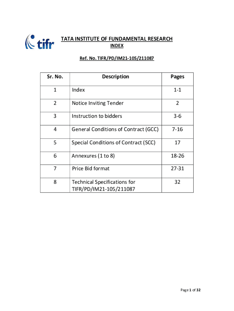 Fillable Online Limited Tender IM21-105 Fax Email Print - pdfFiller