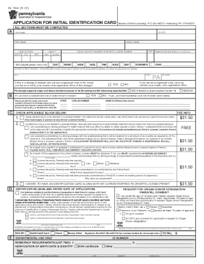 Fillable Online application for initial identification card - StudyLib ...