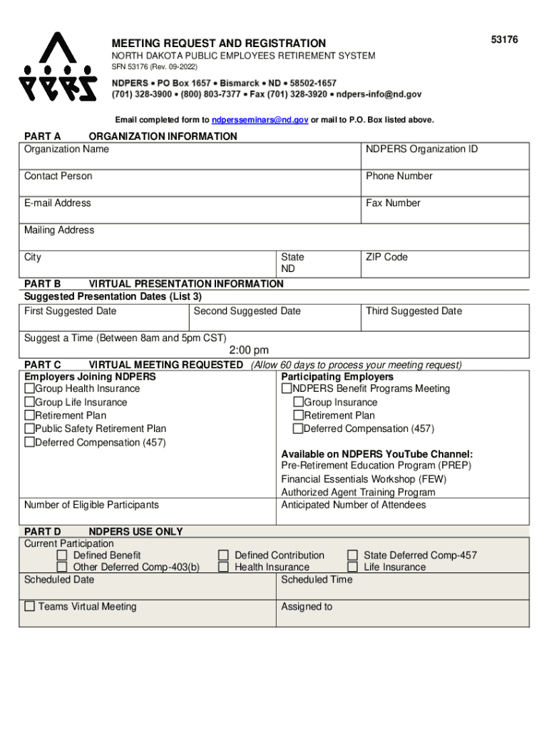 Fillable Online Employer Forms - NDPERS - ND.gov Fax Email Print ...