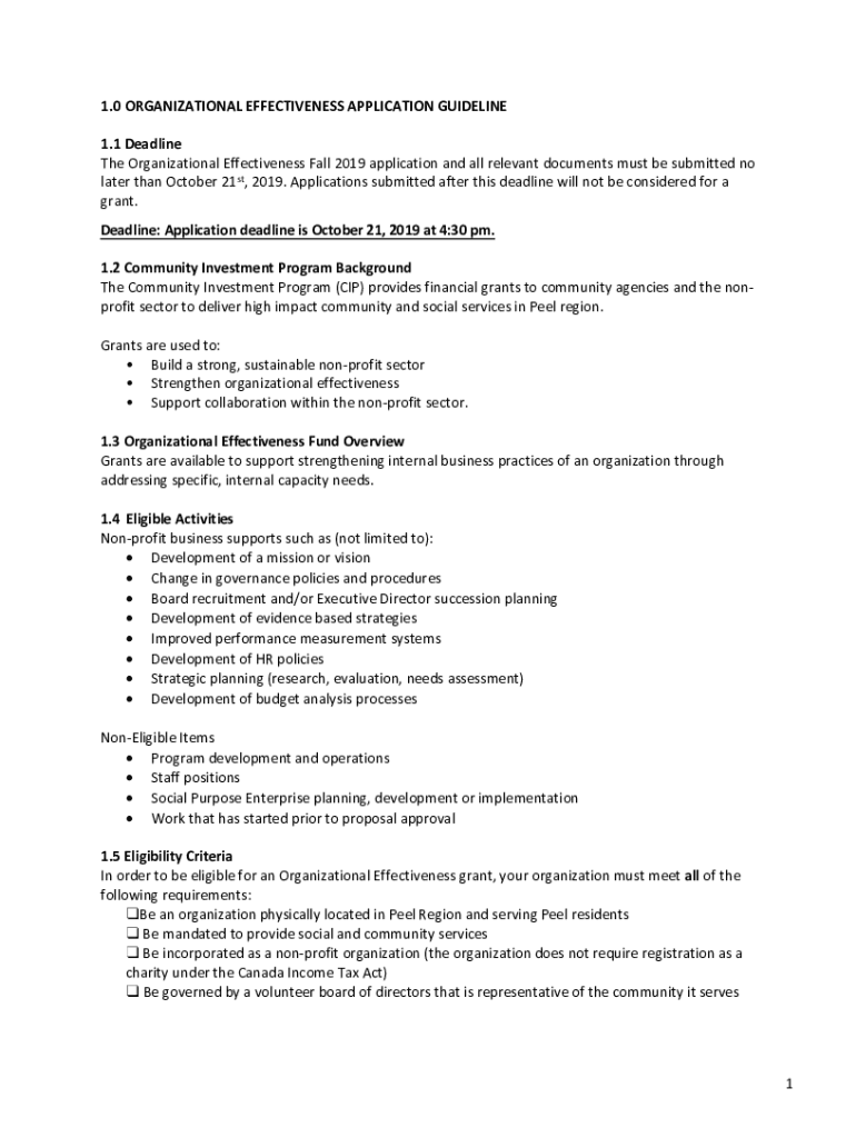 Fillable Online Community Investment Program - Organizational ...