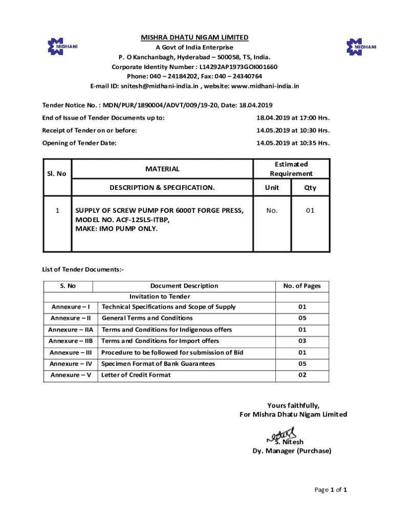 Fillable Online Corporate Identity Number : L14292AP1973GOI001660 Fax ...