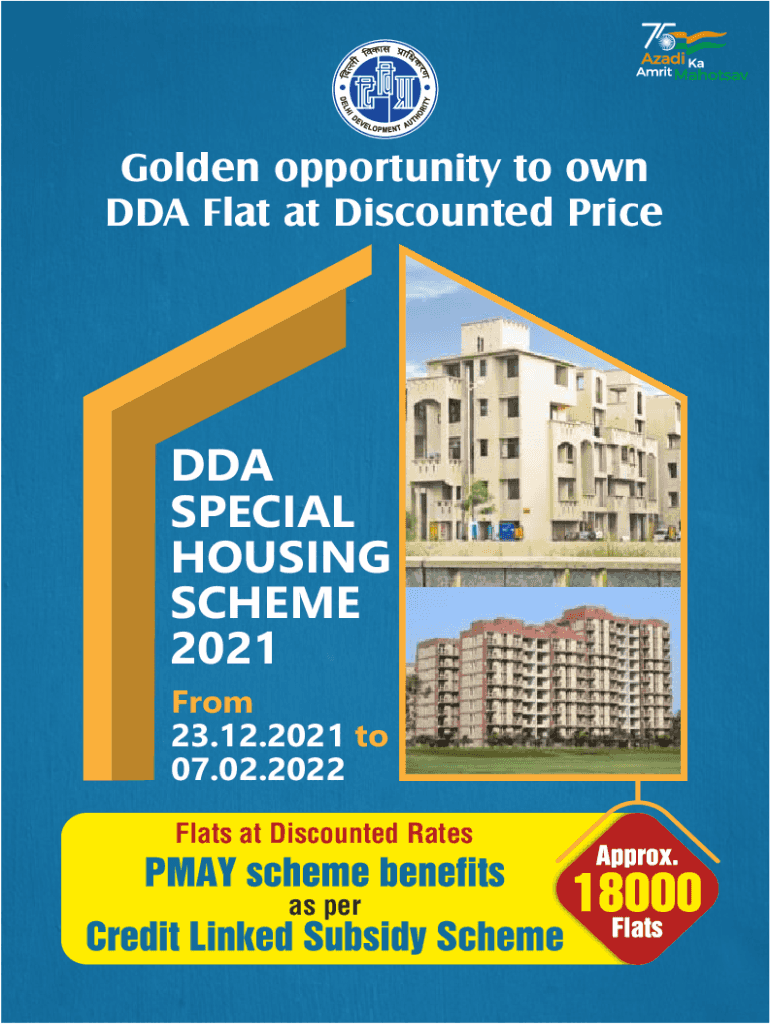 Fillable Online DDA Housing Scheme: Price List, Registration Fee & Form ...