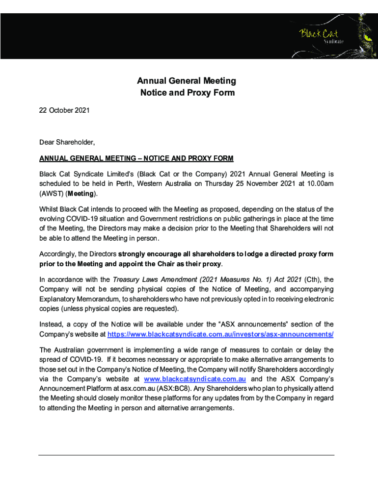 Fillable Online Notice and Proxy Statement relating to the Company's ...