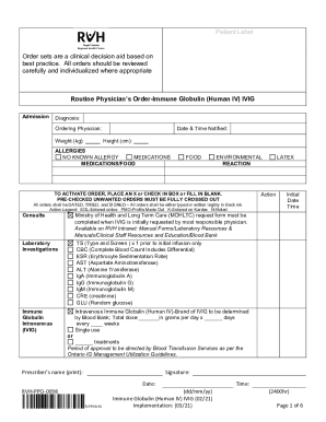 Fillable Online Patient Label Order sets are a clinical decision aid ...