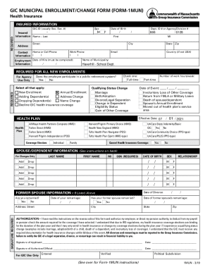 Fillable Online GIC MUNICIPAL ENROLLMENT/CHANGE FORM (FORM ... Fax ...
