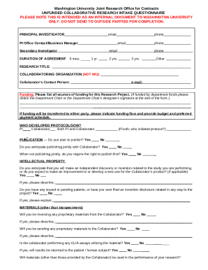 Collaboration Agreement Intake (DOC) Doc Template | pdfFiller