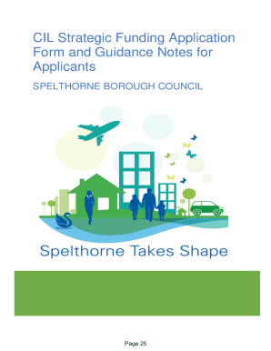 Fillable Online CIL Strategic Funding Application Form and Guidance ...