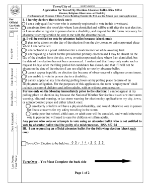 Fillable Online Absence, Religious Observance Fax Email Print - pdfFiller