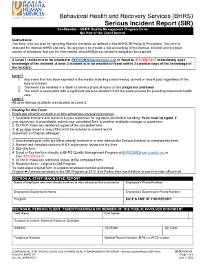 Fillable Online Community Care Reportable Incident Form - Interior ...