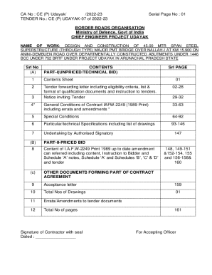 Fillable Online CA No : CE (P) Udayak - Border Roads Organisation ...