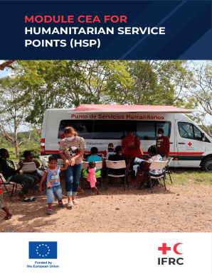 Fillable Online MODULE CEA FOR HUMANITARIAN SERVICE POINTS (HSP) Fax Email Print - pdfFiller