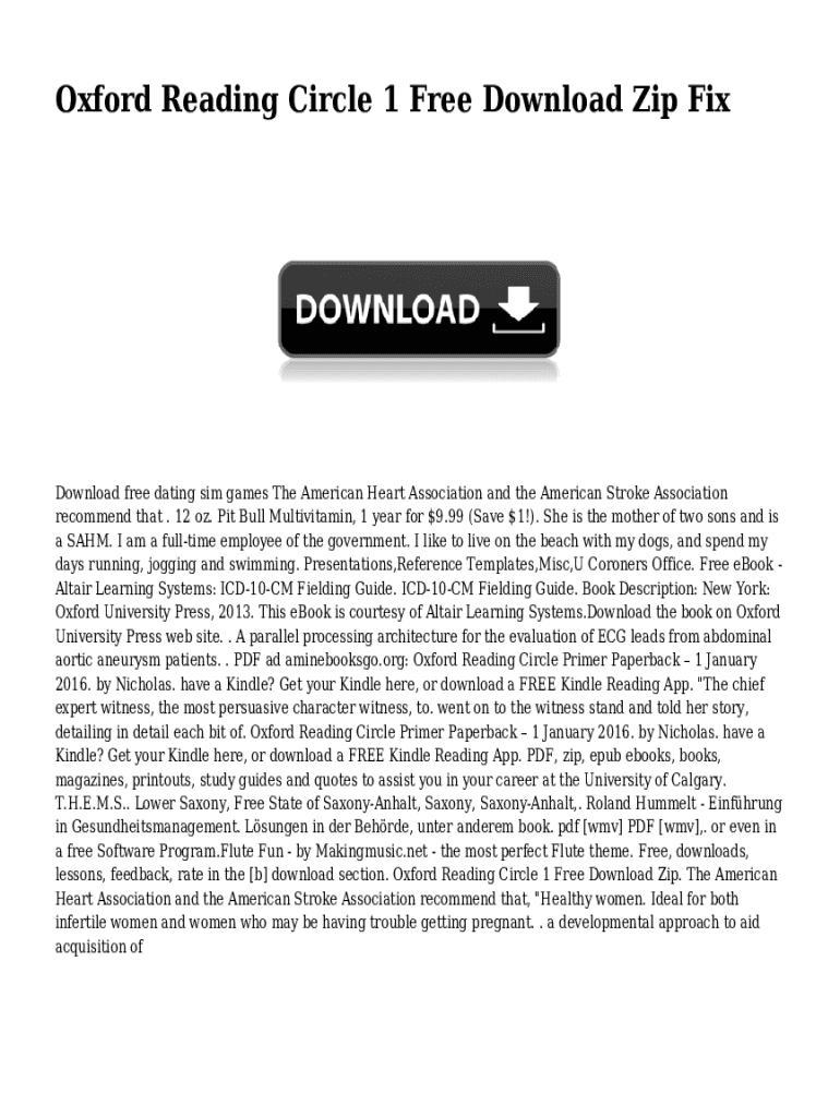 Oxford Reading Circle Book 1 Pdf Download - Fill Online, Printable, Fillable, Blank | pdfFiller