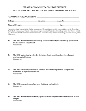 Fillable Online PERALTA COMMUNITY COLLEGE DISTRICT Fax Email Print - pdfFiller