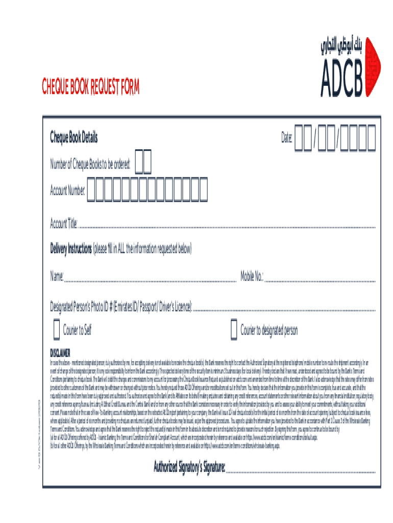 Fillable Online Cheque Book Request Form Template - Formplus Fax Email ...