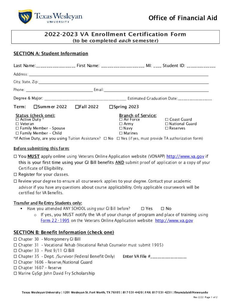 Fillable Online Veteran's Request for Certification Fax Email Print - pdfFiller