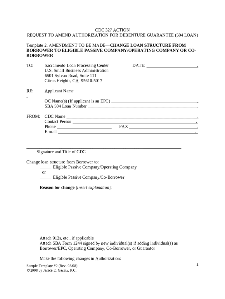 Borrower and Operating Company Certification - SBA Doc Template | pdfFiller