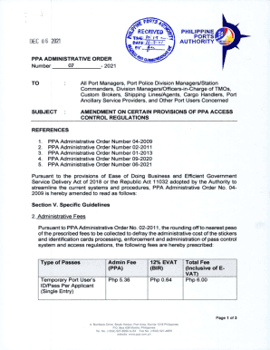 Fillable Online PPA OfficersPhilippine Ports Authority Official Website ...