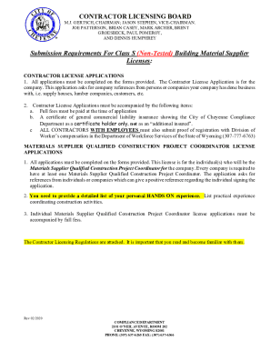 Fillable Online CONTRACTOR LICENSING BOARD Fax Email Print - pdfFiller