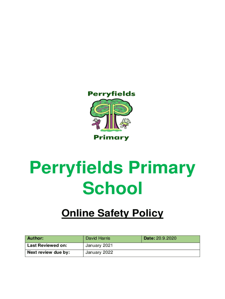 Fillable Online As part of our ongoing work... - Perryfields Primary ...