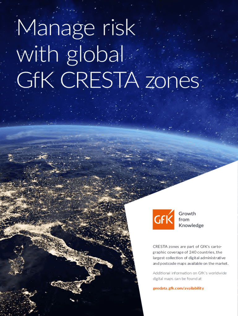 Fillable Online Global Gfk CRESTA Zones for Mapping Insurance Risk Fax ...