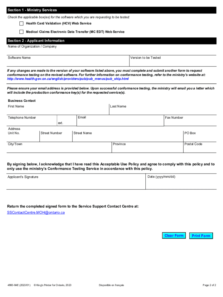 Fillable Online Vendor Application For Conformance Testing Vendor Application For Conformance