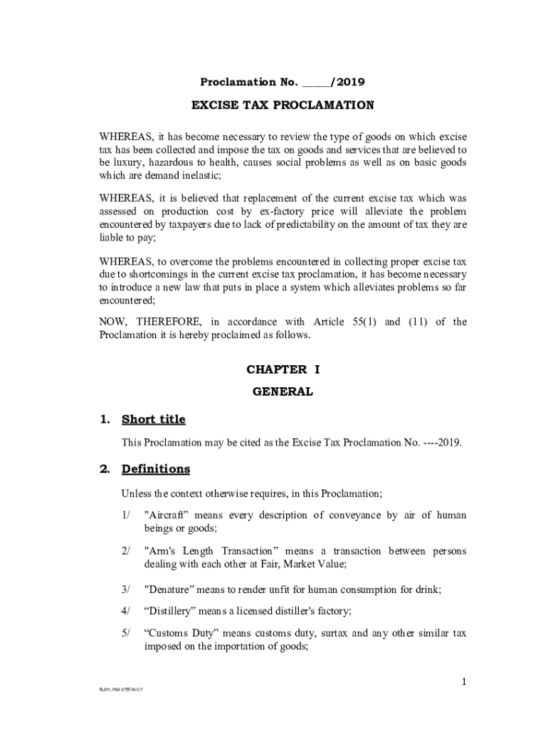 Fillable Online An overview of excise taxInternal Revenue Service Fax ...