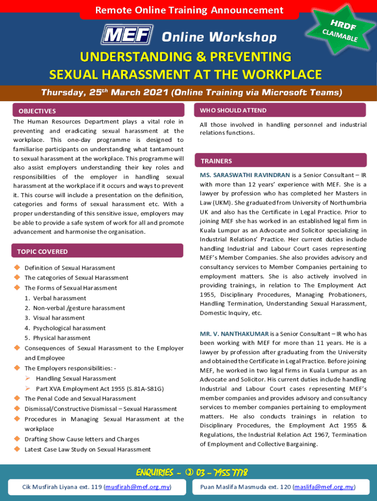 Fillable Online Email template: Invitation to mandatory training ...