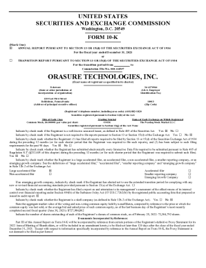 Fillable Online ORASURE TECHNOLOGIES, INC. Fax Email Print - pdfFiller