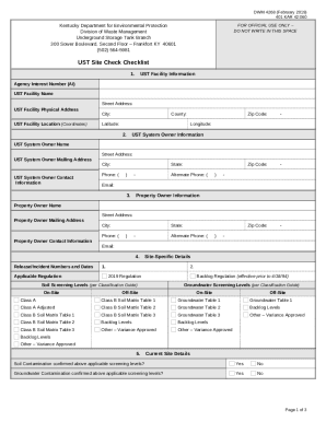 DWM 4220 - UST Annual Walkthrough Inspection.doc - eec ky Doc Template | pdfFiller