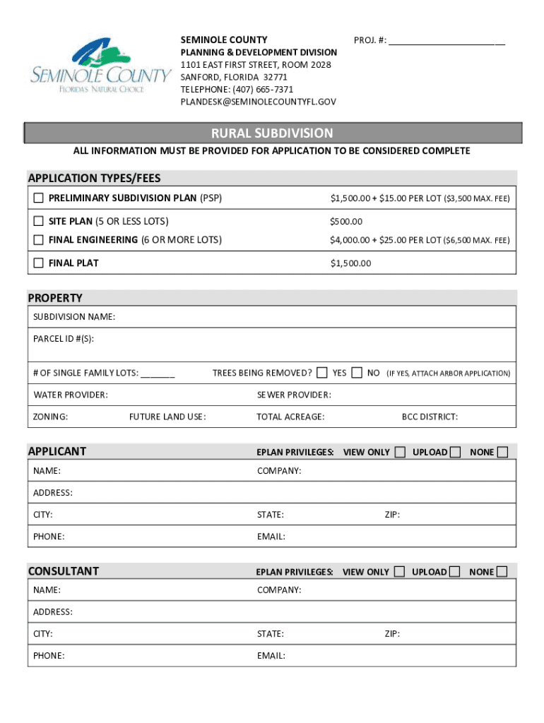 Fillable Online Lot-Research-Request-Application-Oct ... - Seminole ...